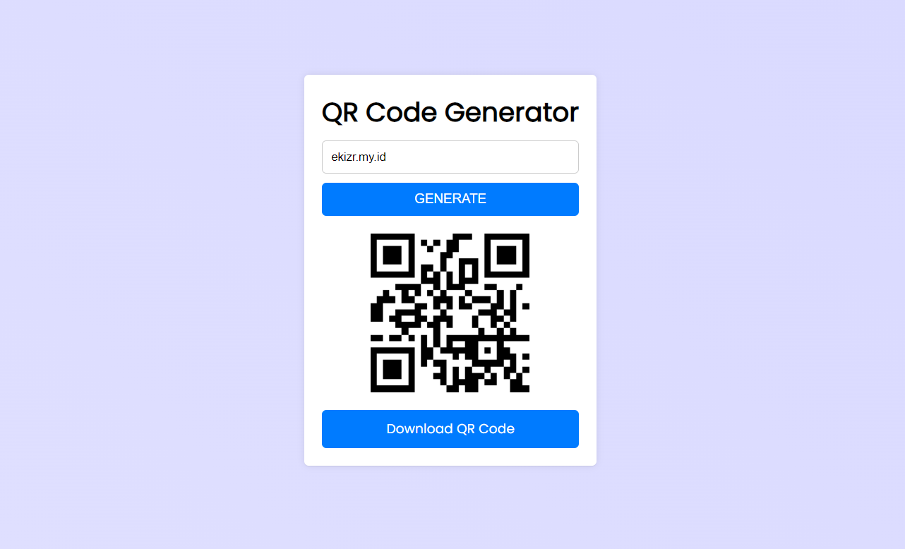 QR Code Generator - NK